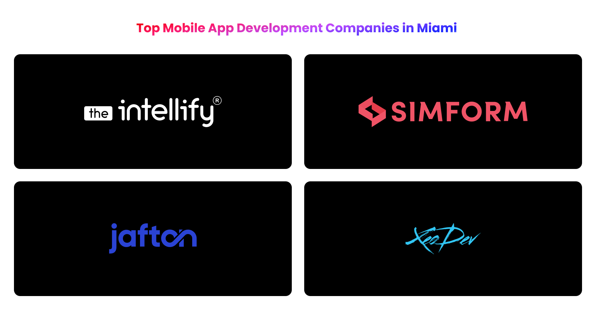 Top Mobile App Development Companies in Miami | The Intellify